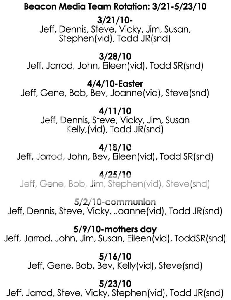 Beacon Community Church Worship Blog