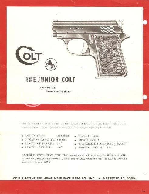 Colt Junior, 25acp, aka Astra Cub, no love for them? | Colt Forum
