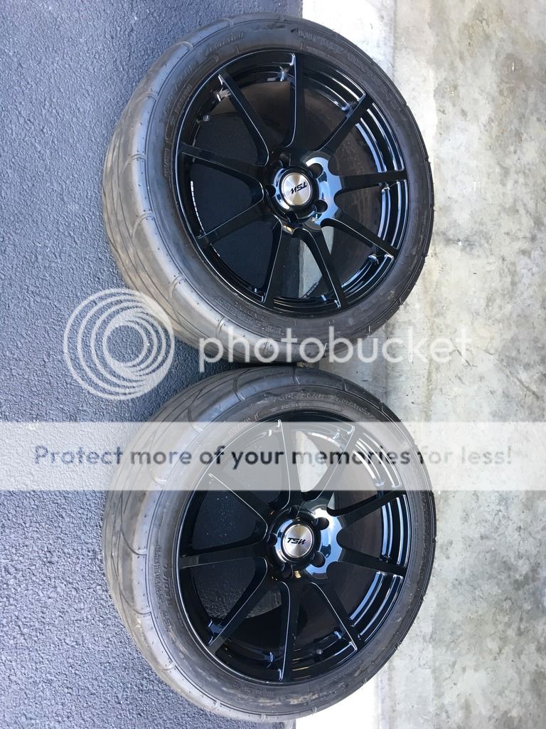 FS: (2) TSW black 19x10.5 wheels with 305/35/19 Mickey Thompson Drag ...