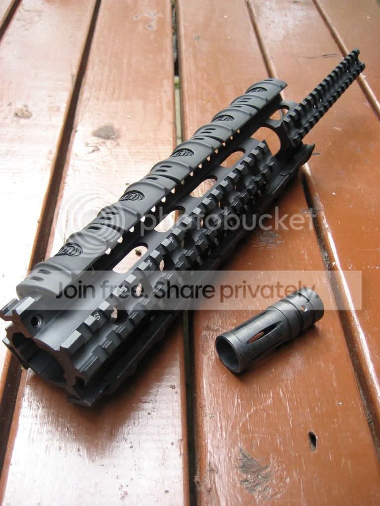 10/22 quad rail & flash hider