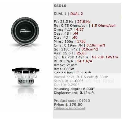 Official Fi Subwoofer Specifications! (pictures Included) - Fi Car ...