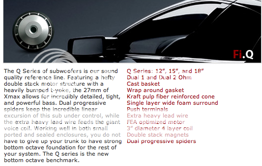 Official Fi Subwoofer Specifications! (pictures Included) - Fi Car ...