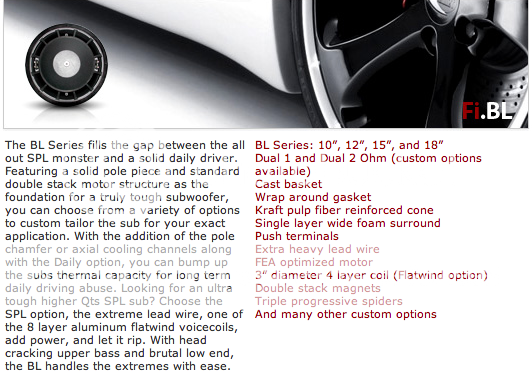 Official Fi Subwoofer Specifications! (pictures Included) - Fi Car ...