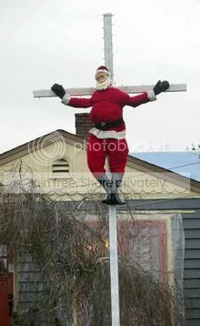 Santa Crucified